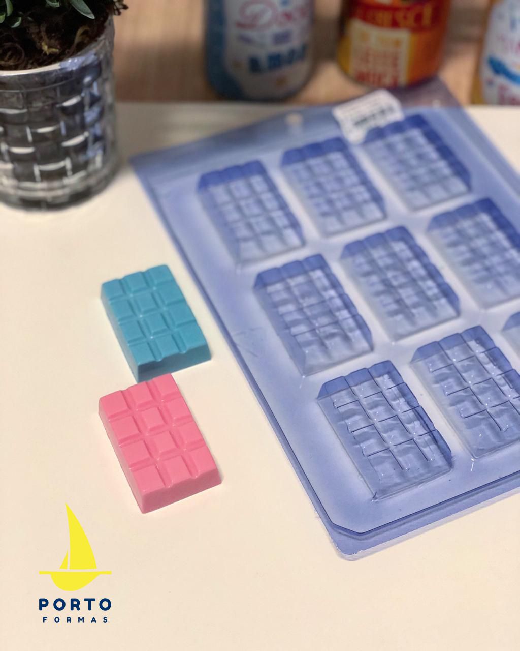 Forma Simples Barrinha Retangular P129 Porto - Chocobraz Embalagens