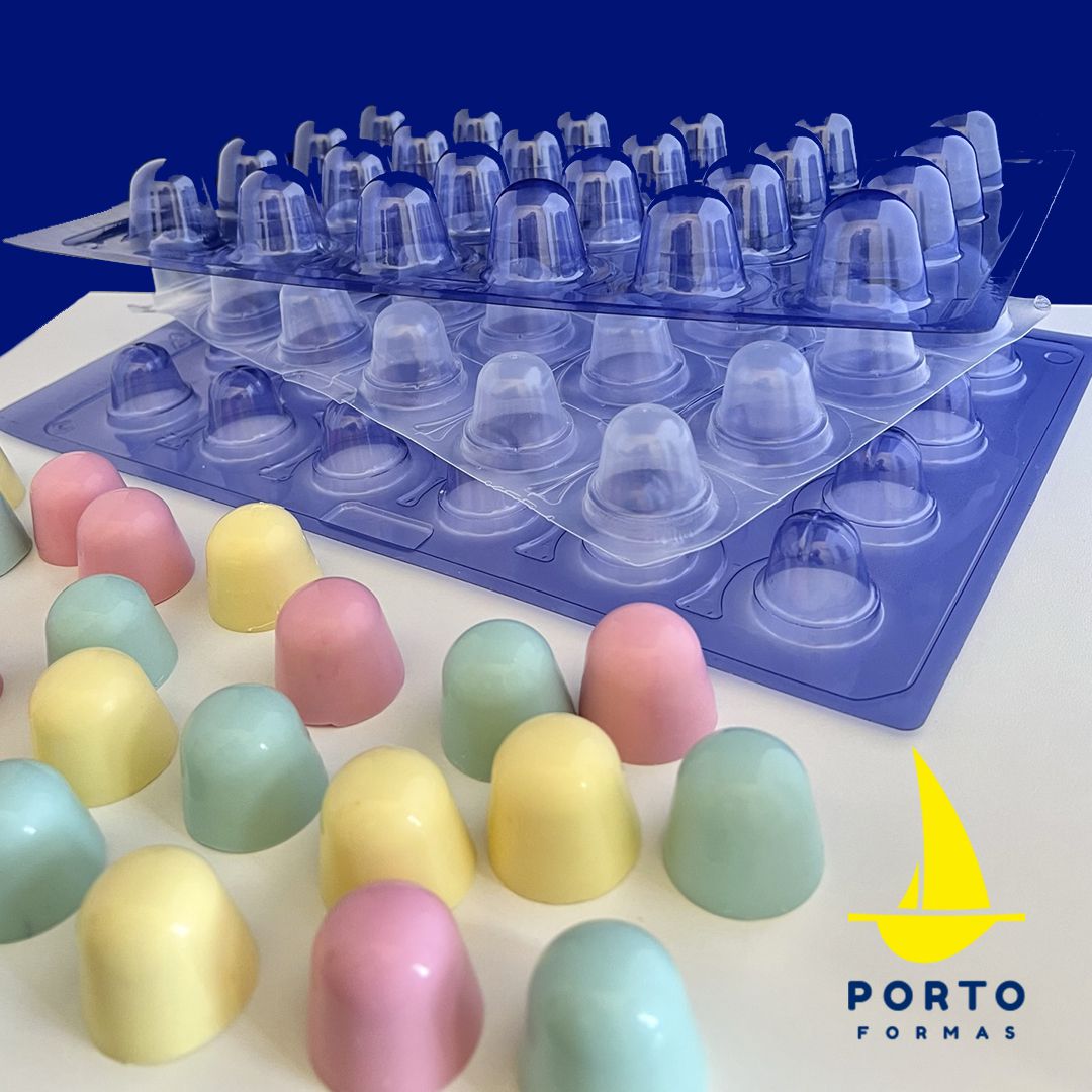 Forma Profissional Para Chocolate C/ Silicone Mini Trufa P202 Porto ...