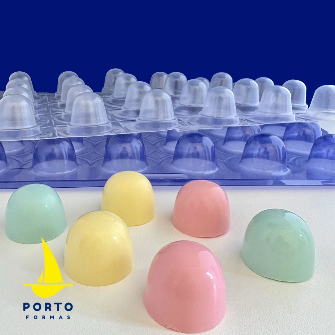 Forma Profissional Para Chocolate C/ Silicone Mini Trufa P202 Porto ...