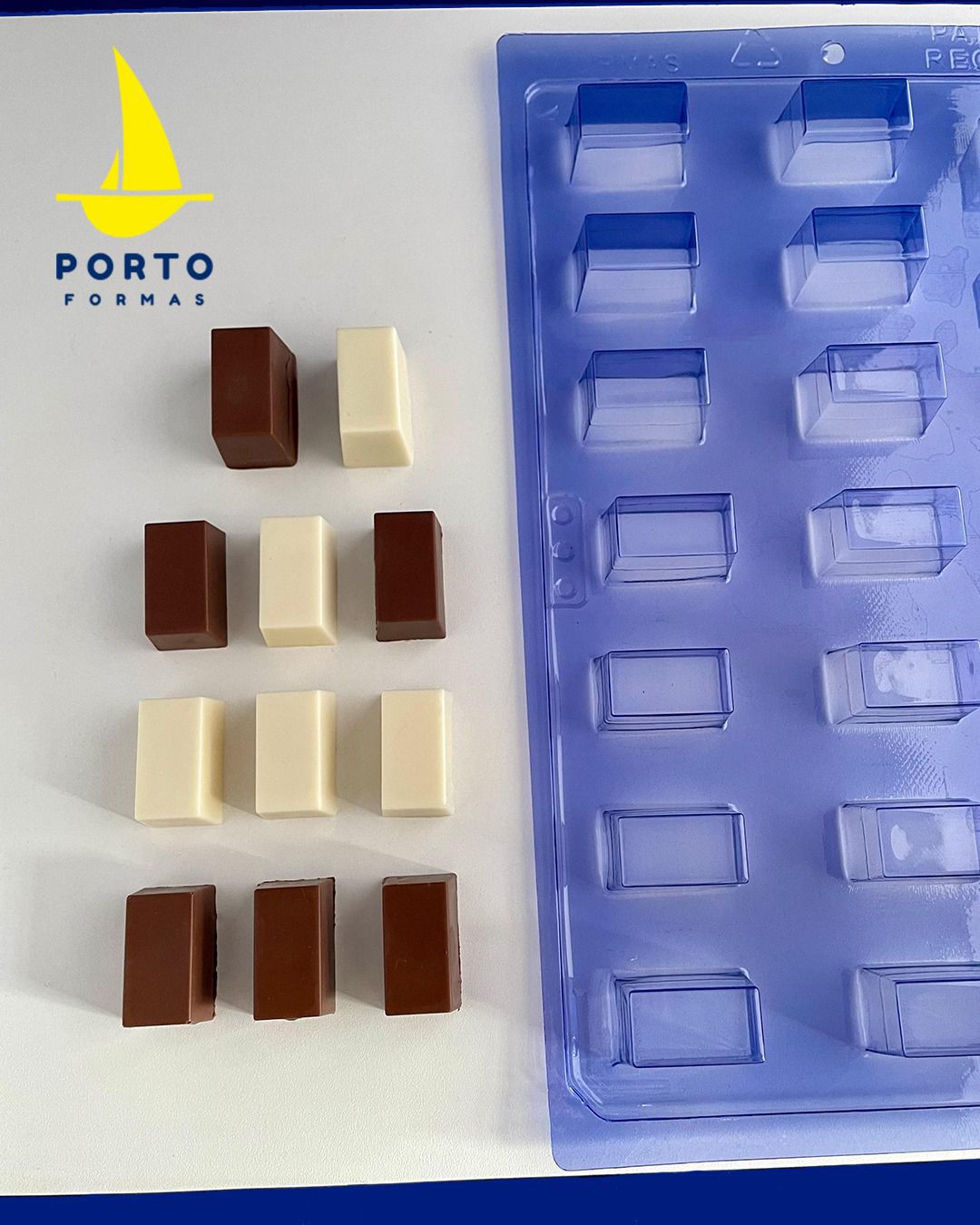 Forma Profissional Para Chocolate C/ Silicone Bombom Bis Porto P226 ...