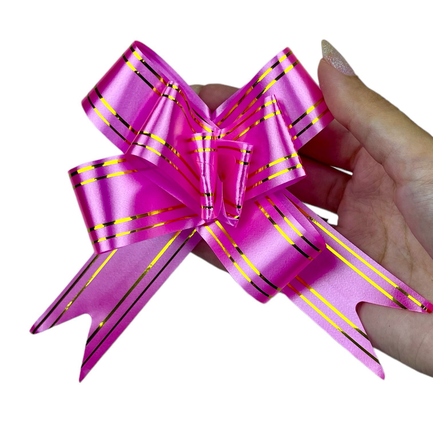 100 LAÇOS FACIL P/ PRESENTE ROSA CLARO 47 CM 13MM (Ex) - ChocoBraz ...