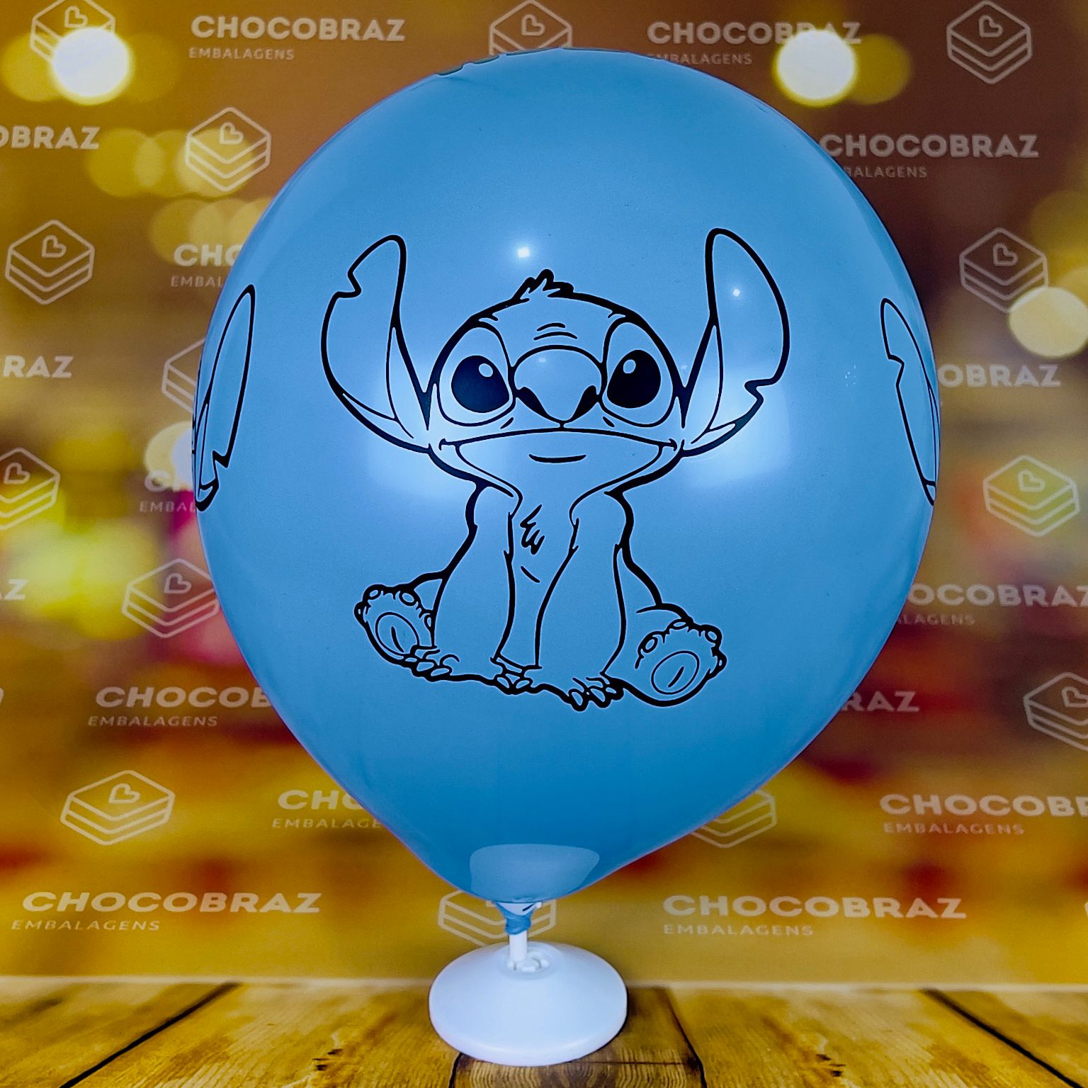 25 BALÃO BEXIGA FESTA STITCH LILO n°9 FESTCOLOR - Chocobraz Embalagens