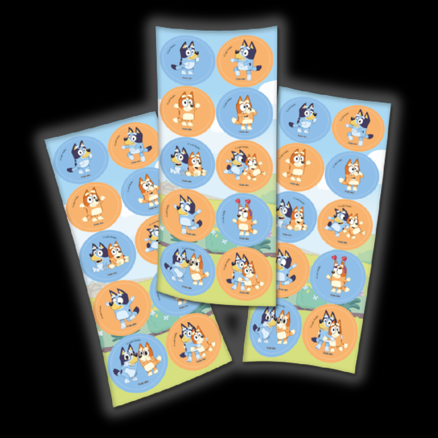 30 ADESIVO BLUEY REDONDO FESTCOLOR - Chocobraz Embalagens