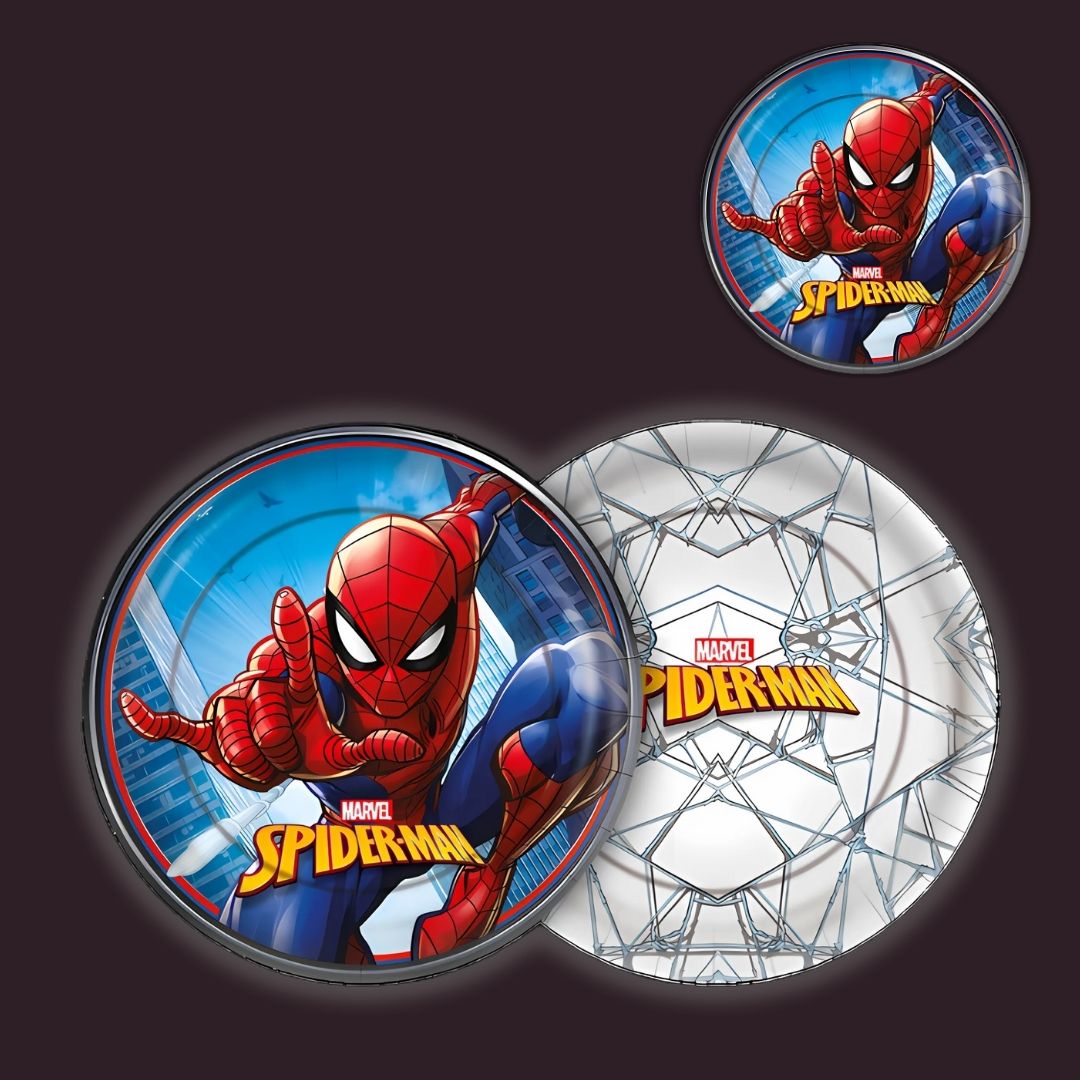 Kit Festa SPIDER MAN HOMEN ARANHA 16 Pratos + 16 Copos Descartável 180 Ml Papel - REGINA ...