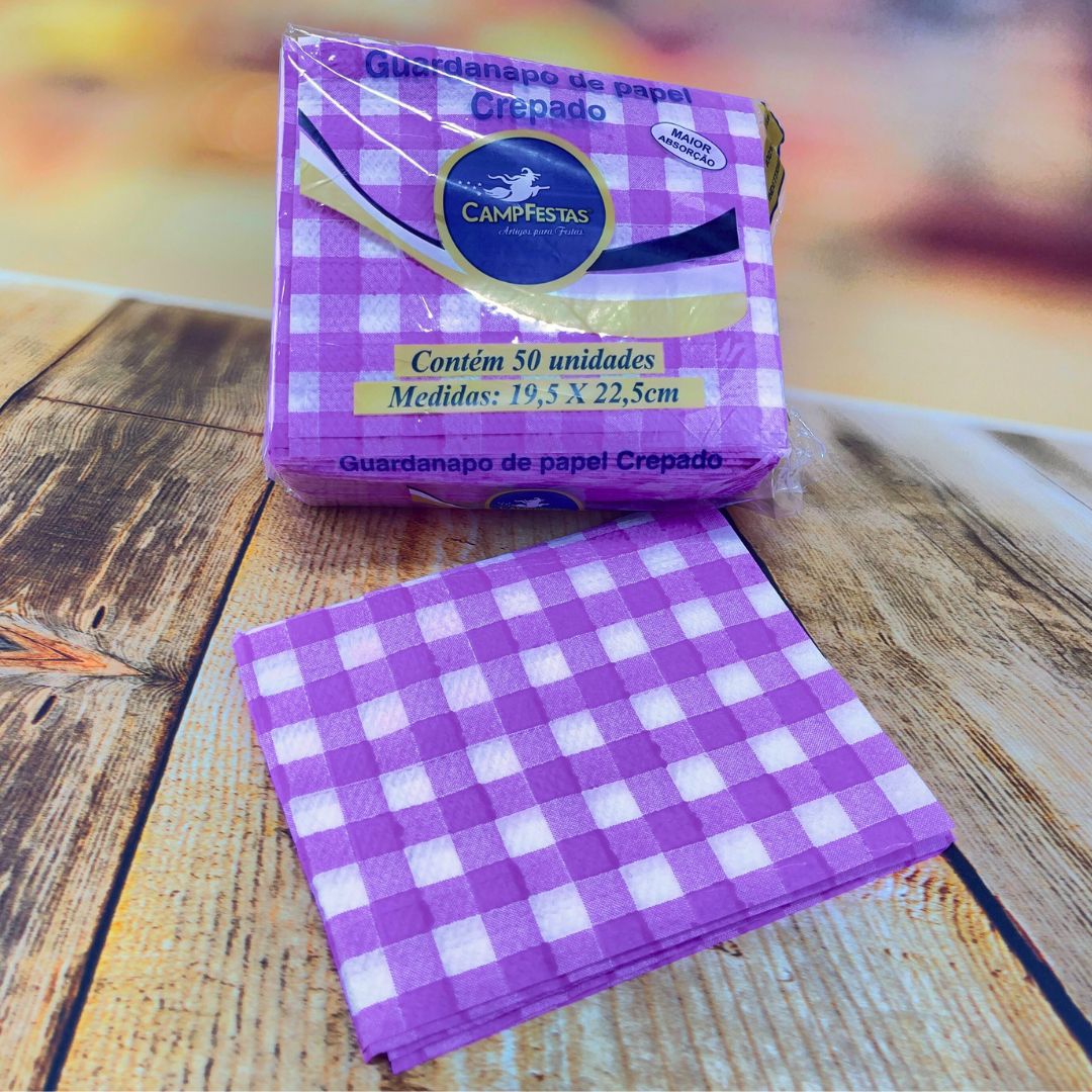 100 GUARDANAPO MISTOS QUADRICULADO XADREZ COMPOSIÇÃO FESTA JUNINA 2025 ...