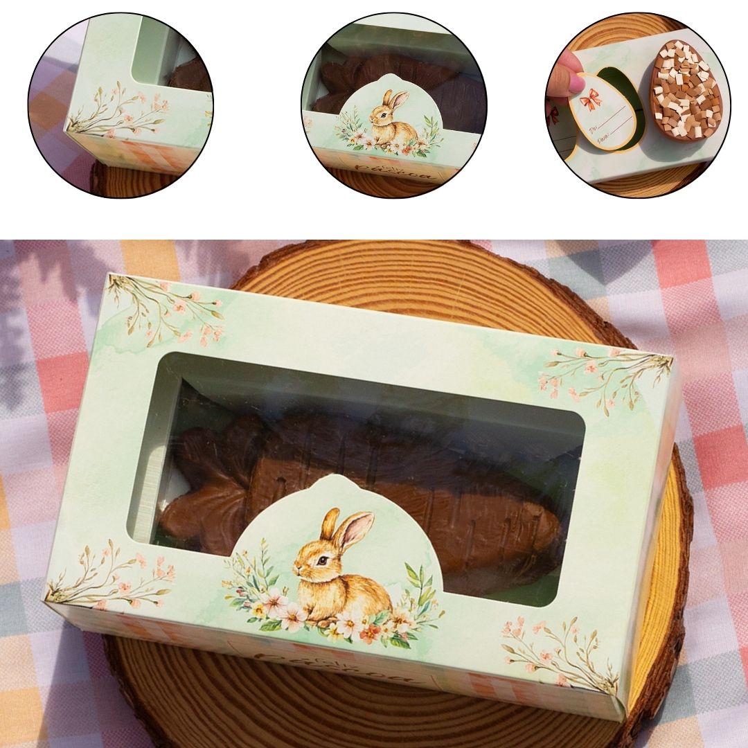 10 CAIXA P/ 3 MINI OVOS 50G OU CENOURA DE CHOCOLATE - 5914 ( IDEIA ...