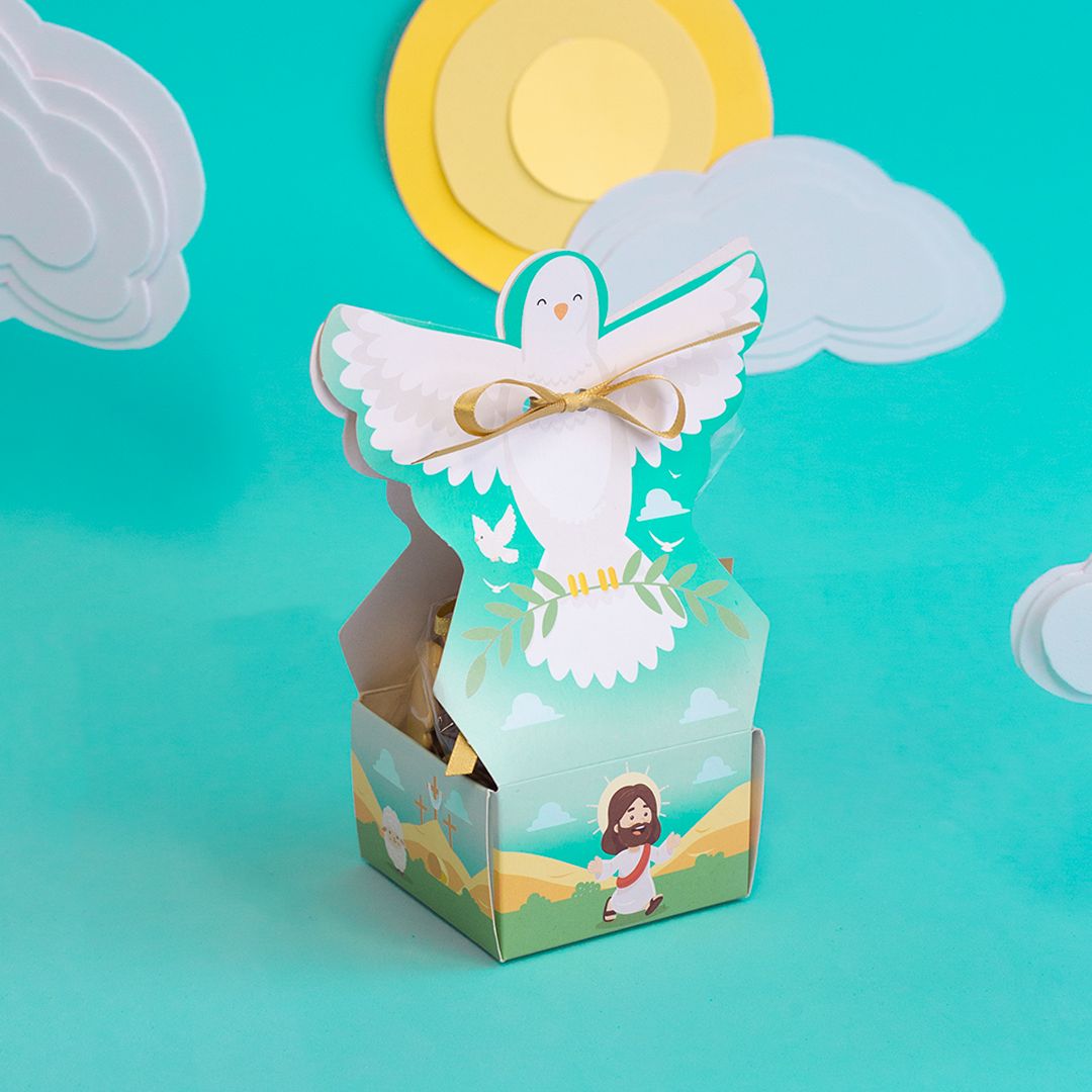 10 EMBALAGEM PÁSCOA CACHEPOT POMBA DA PAZ 8X8X17,8 - DIVINA 5822 ( IDEIA PÁSCOA 2026 ...