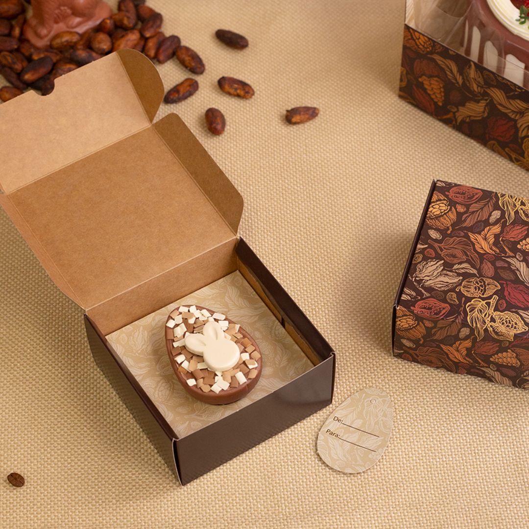 10 CAIXA MINI OVO PÁSCOA 50G/80G - PURO CACAU 5792 ( IDEIA PÁSCOA 2026 ...