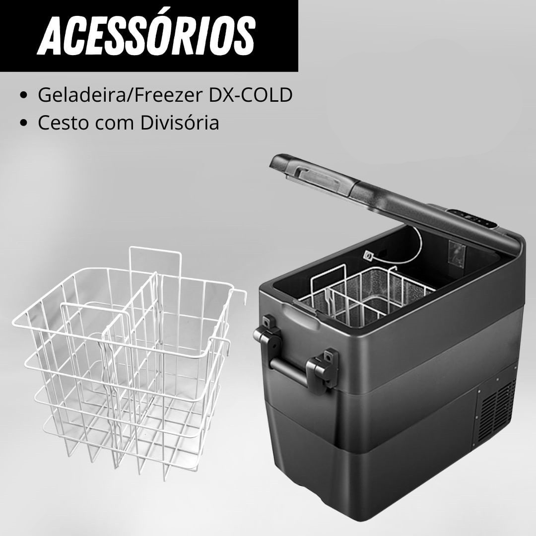 Geladeira e Freezer Portátil 40 Litros Quadrivolt - DX-COLD