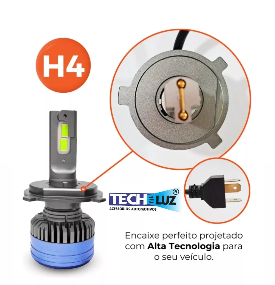 Super Led H4 Max 150w 15.000 Lumens Com Canceller - TechLuz - O melhor ...