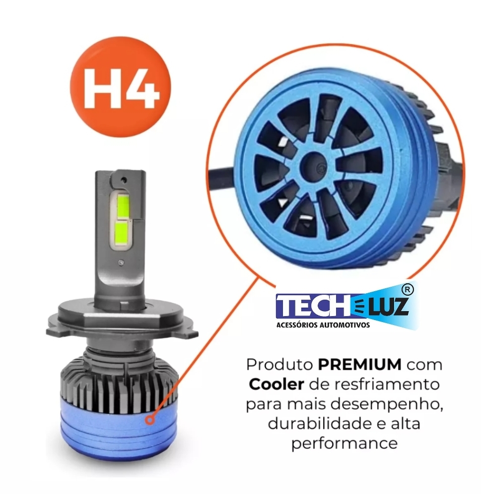 Super Led H4 Max 150w 15.000 Lumens Com Canceller - TechLuz - O melhor ...