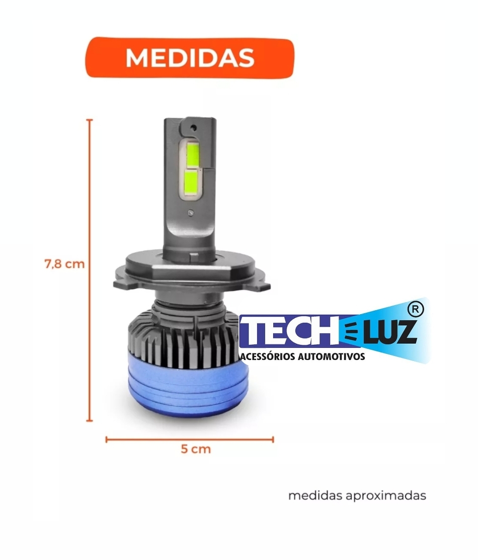 Super LED Max H4 150W 15.000 lm 6000K — Canceller Integrado | Plug & P ...