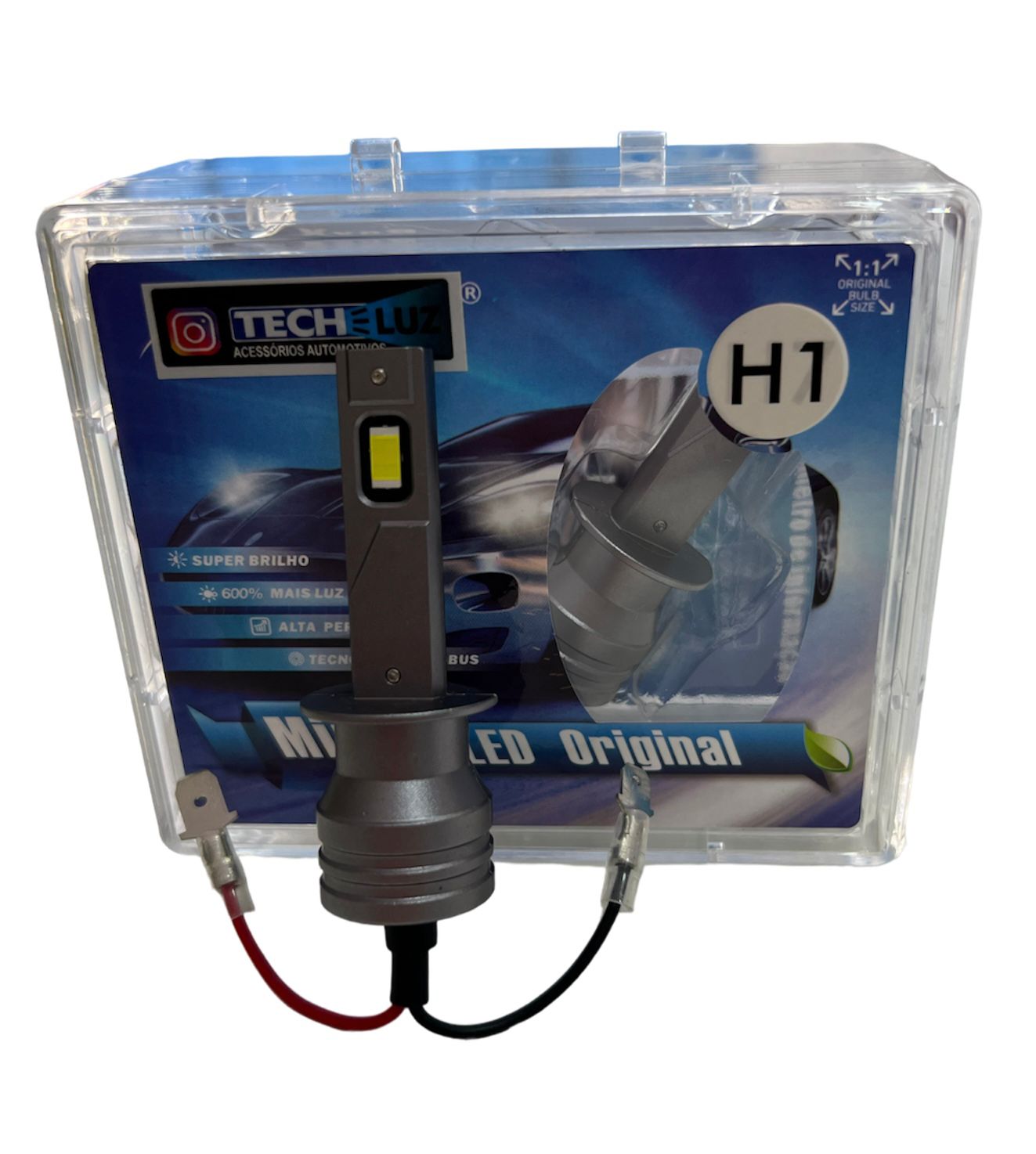 Kit H1 Ultra LED Mini Slim 63W 12.000 lm 6000K | Plug & Play - TechLuz ...