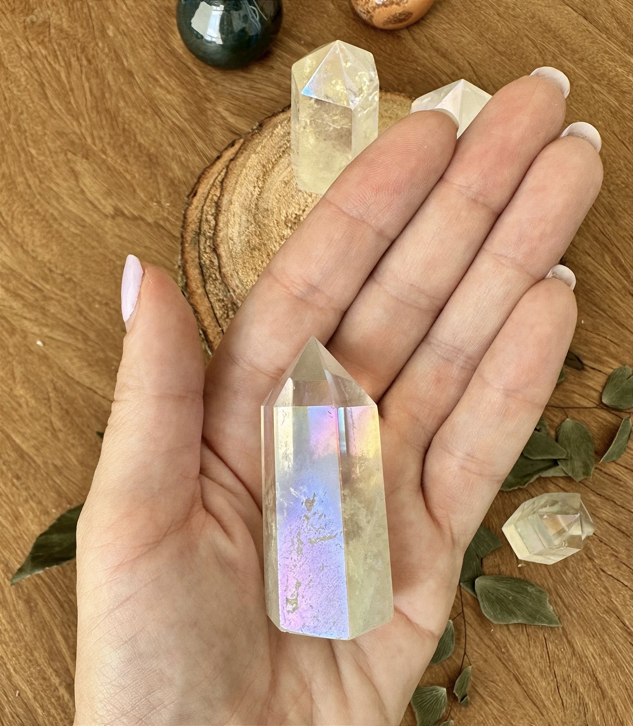 Quartzo Aura - Ponta - Gabi Rubi Store