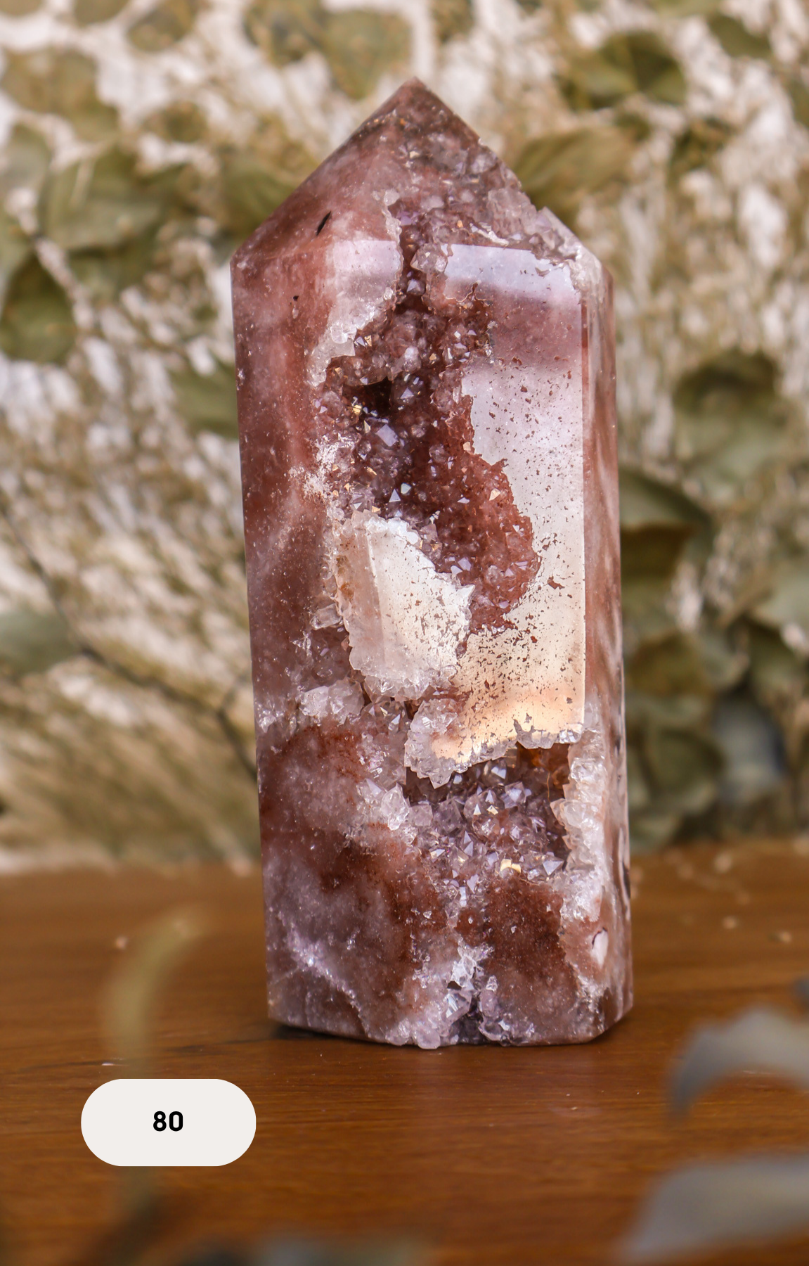 Ponta de Ametista Rosa - 6,5 a 15 cm - Gabi Rubi Store