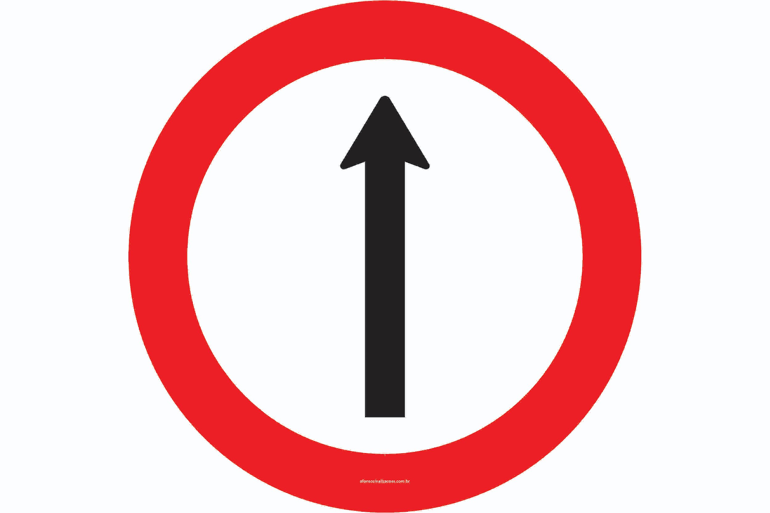 Placa de Trânsito Siga Em Frente R-26 Resolução Contran - Afonso ...
