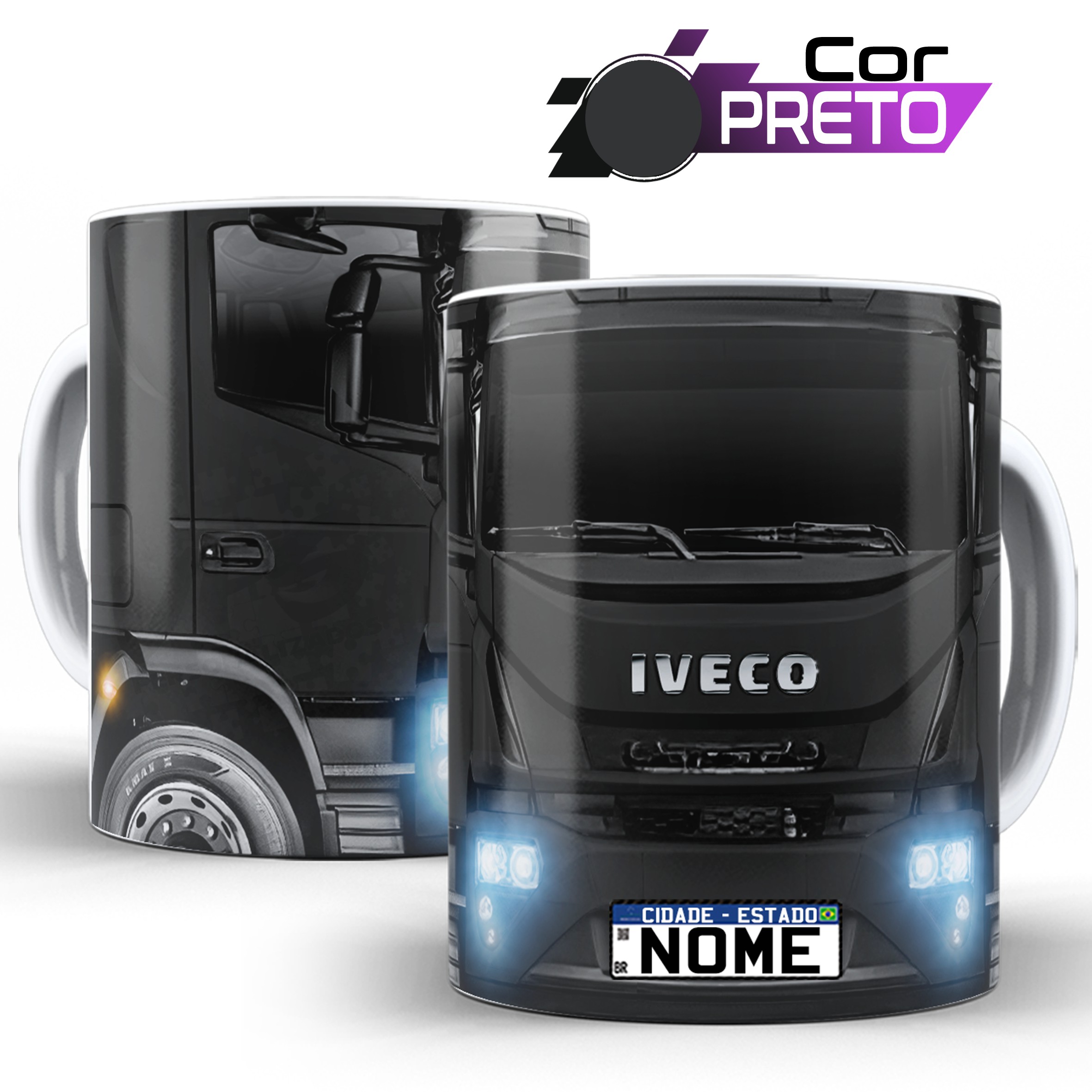 Caneca personalizada Iveco tector vfspersonalizados caminhoneiro - Vfs Personalizados