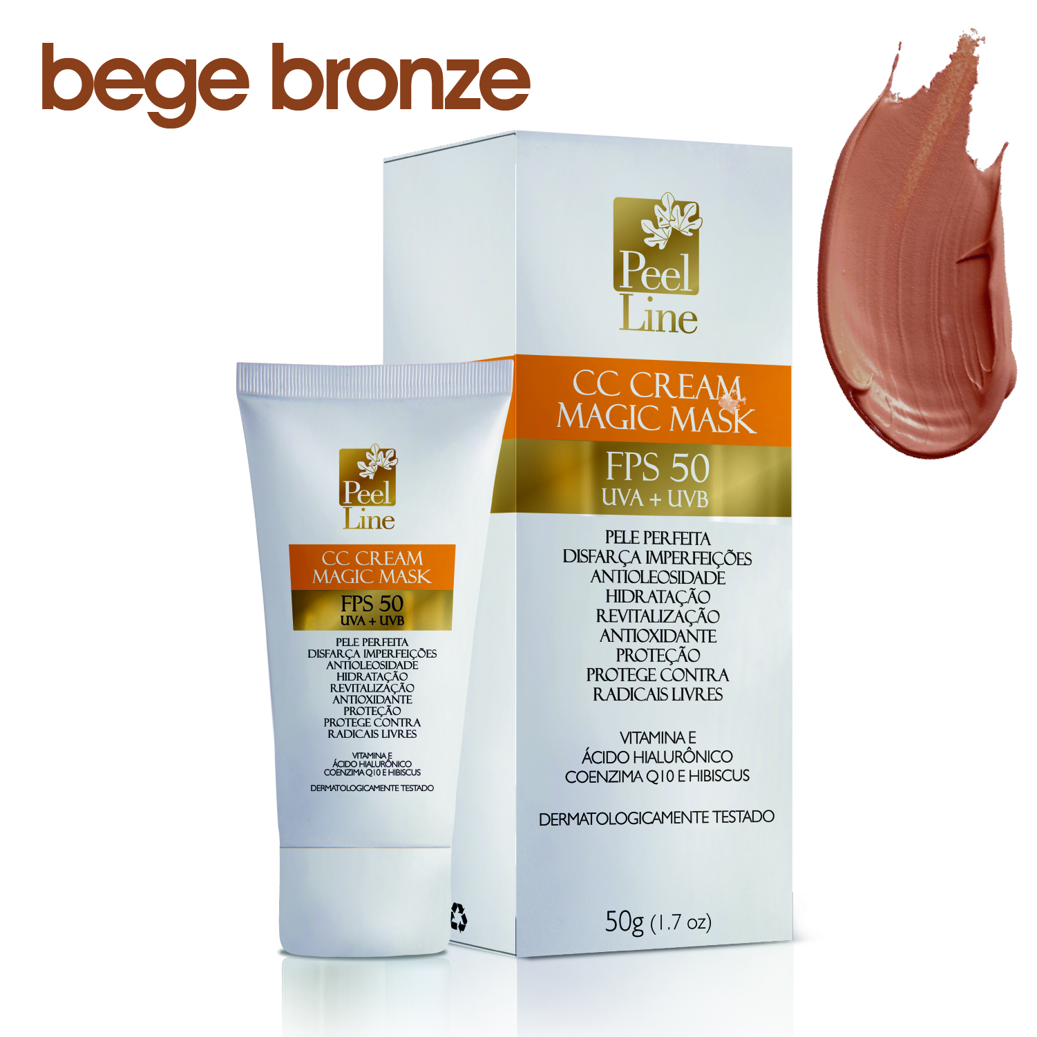 CC Cream Multifuncional FPS 50 - 50g - Peel Line Dermocosméticos