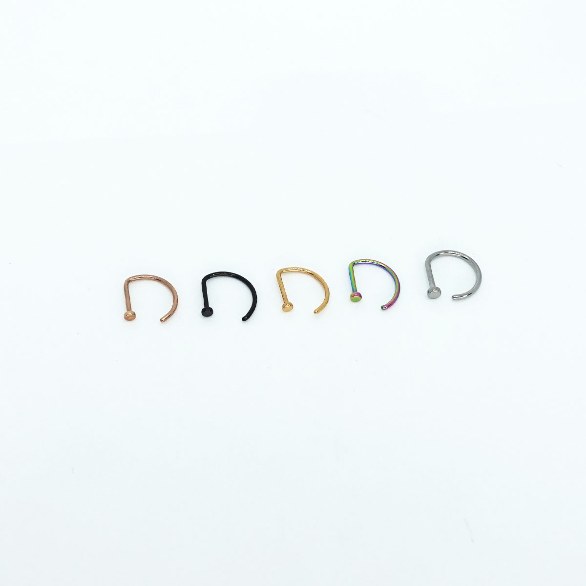 Piercing D-Ring em Titânio PVD - Escola do Piercing