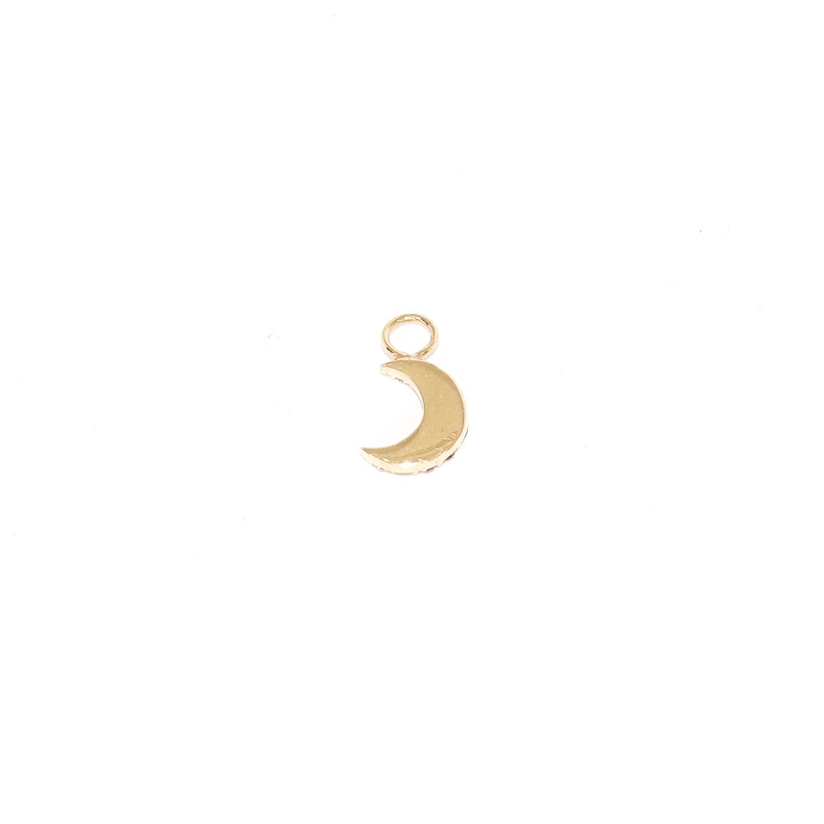 Pingente em Ouro 18k Lua Charm - Escola do Piercing