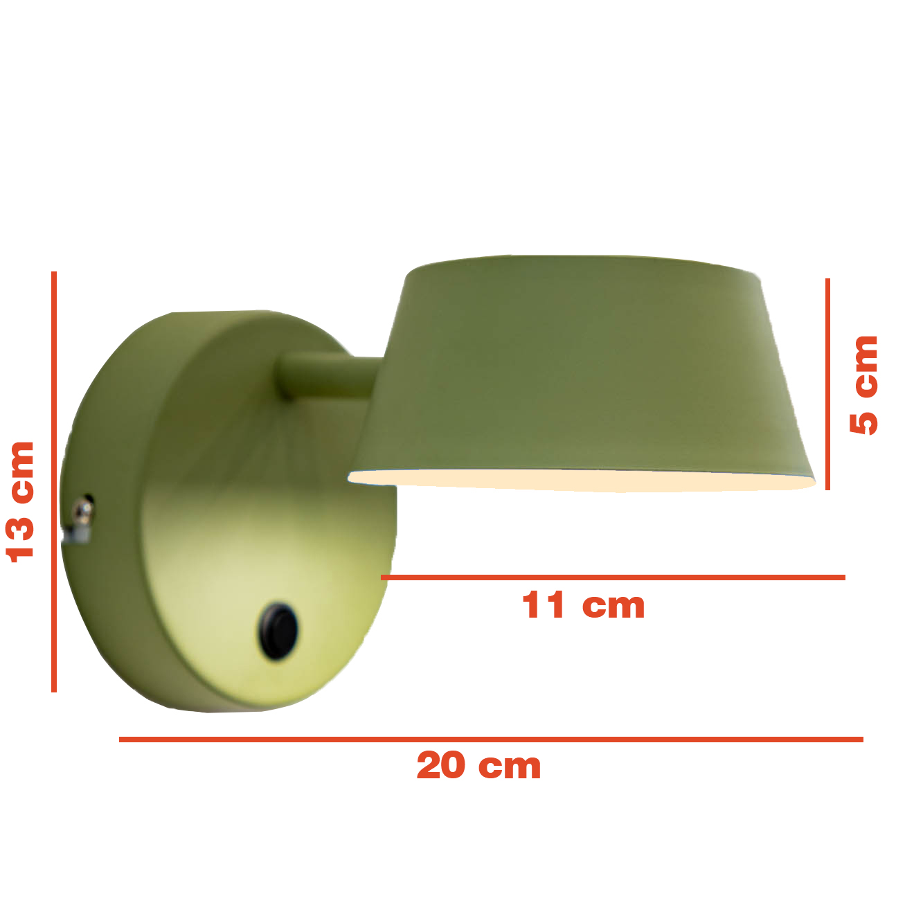 Arandela Funnel Verde Cabeceira Quarto | FUN1AR01VD020 - O Melhor ...