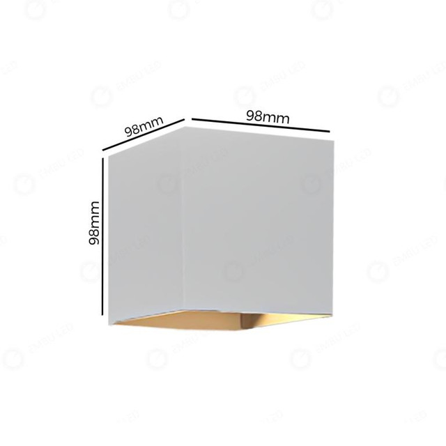 ARANDELA FACHO DE LUZ AJUSTÁVEL 6W QUADRADA 10CM 3000K - O Melhor ...