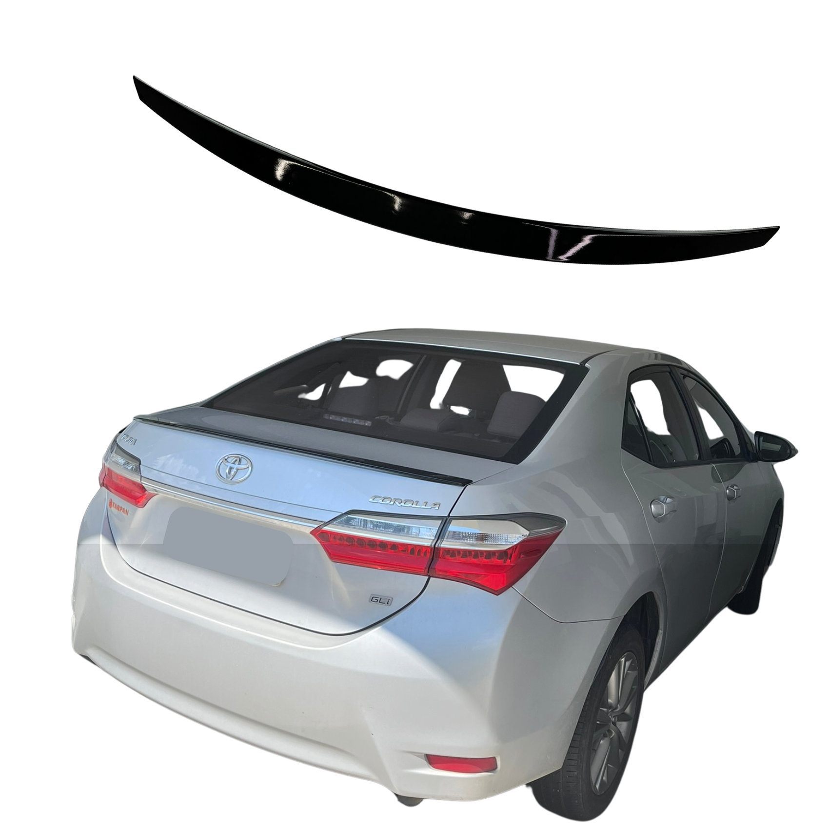 Spoiler Traseiro Toyota Corolla Gr Preto Metálico XEI ALTIS - Estilo BR
