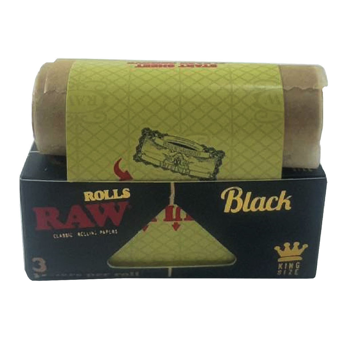 Seda Raw Rolo Black Marrom King Size - MNunes Distribuição