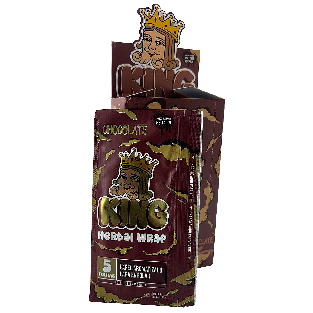Caixa Seda King Blunt Sabor Chocolate C/ 25 Unidades - MNunes Distribuição
