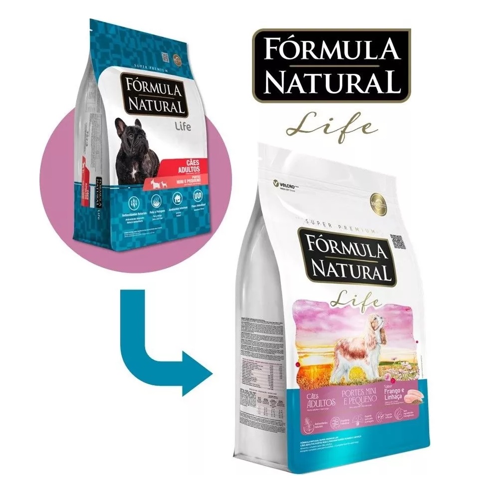 Ração Fórmula Natural Life Cães Adultos Mini e Pequeno 15kg - Empire Pet