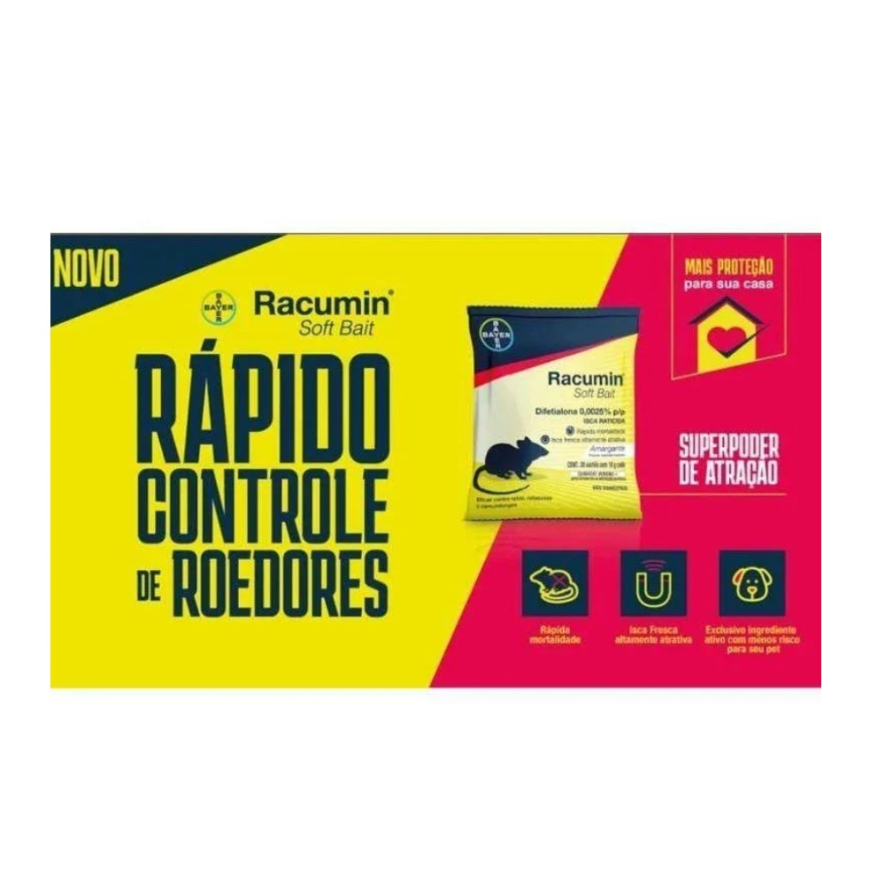 Raticida Racumin Soft Bait 200g: Detalhes e Benefícios - Empire Pet