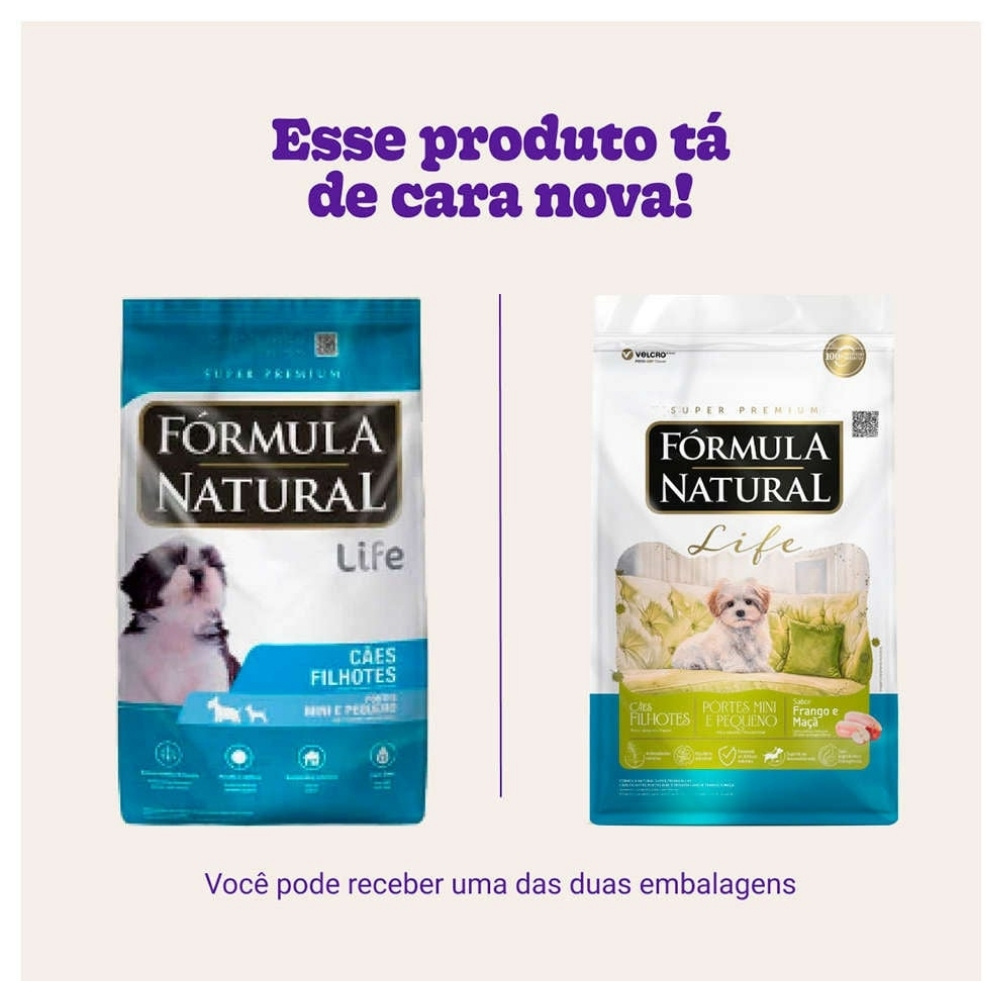 Ração Fórmula Natural Life Cães Filhotes Raças Pequenas 1kg - Empire Pet