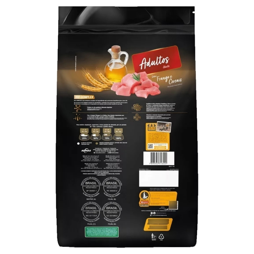 Ração Magnus Supreme Cães Adultos Sabor Frango e Cereais 15kg - Empire Pet
