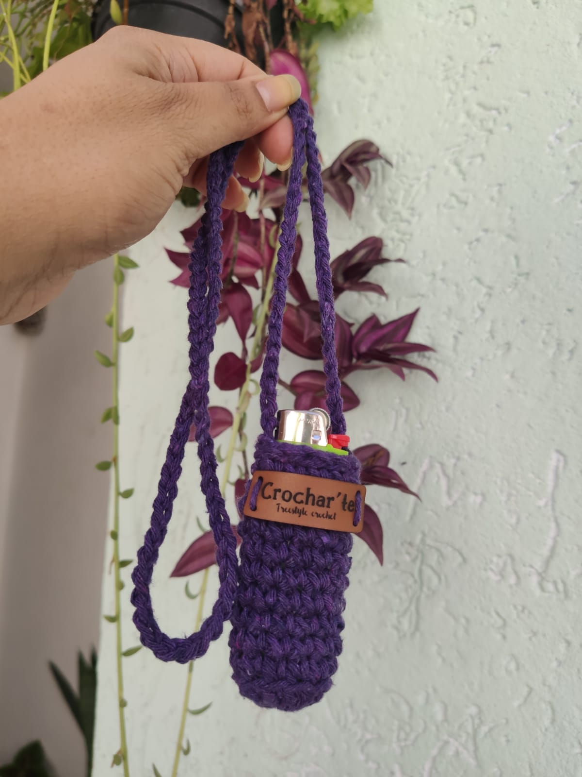 Porta Isqueiro de Crochê - Crochar'te