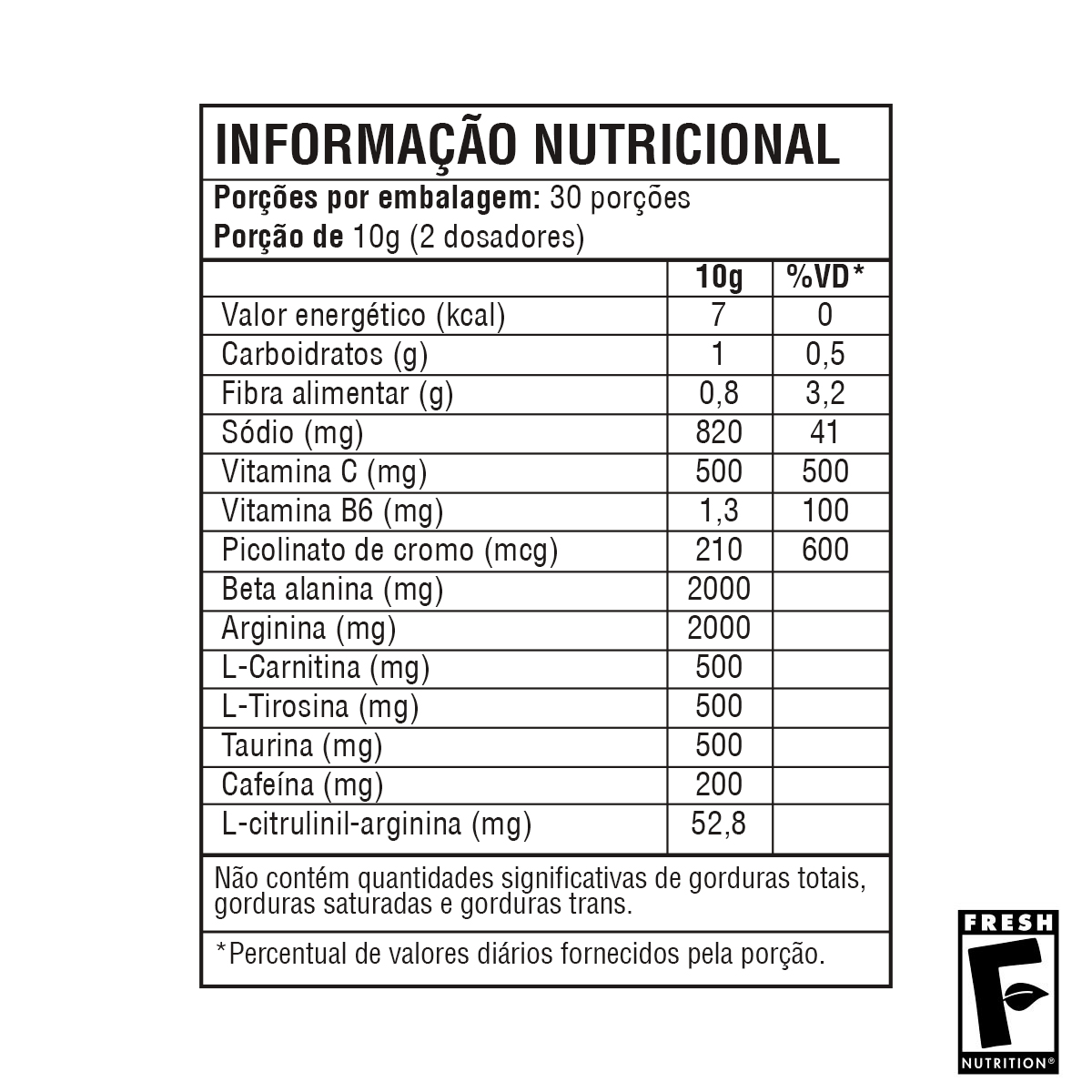 Pré-Treino Rocket Pink Lemonade 300g - Fresh Nutrition