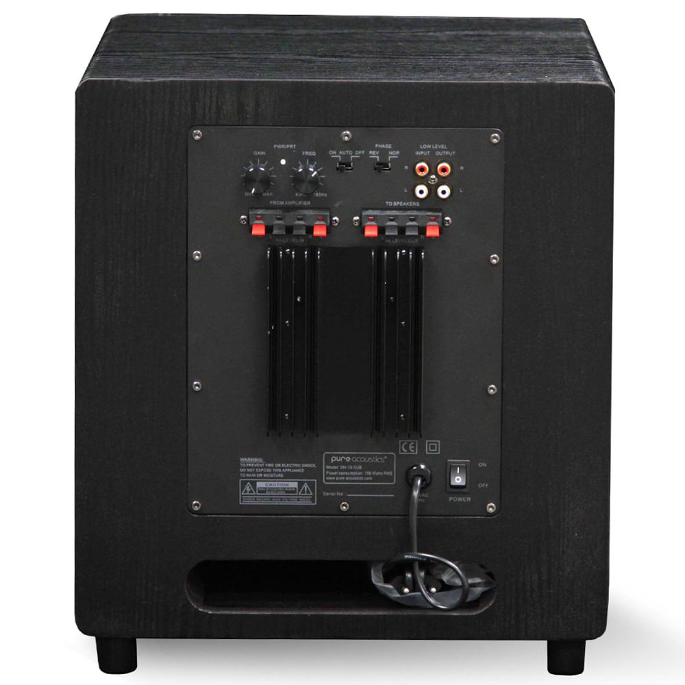 Pure Acoustics SN10 - Subwoofer ativo 10" 150 watts Bivolt - IDMSHOP ...
