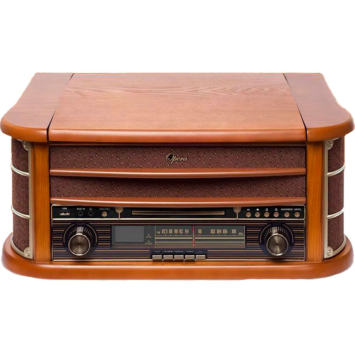 Vitrola Raveo New Opera BT - Toca-Discos CD Player Bluetooth Radio FM ...