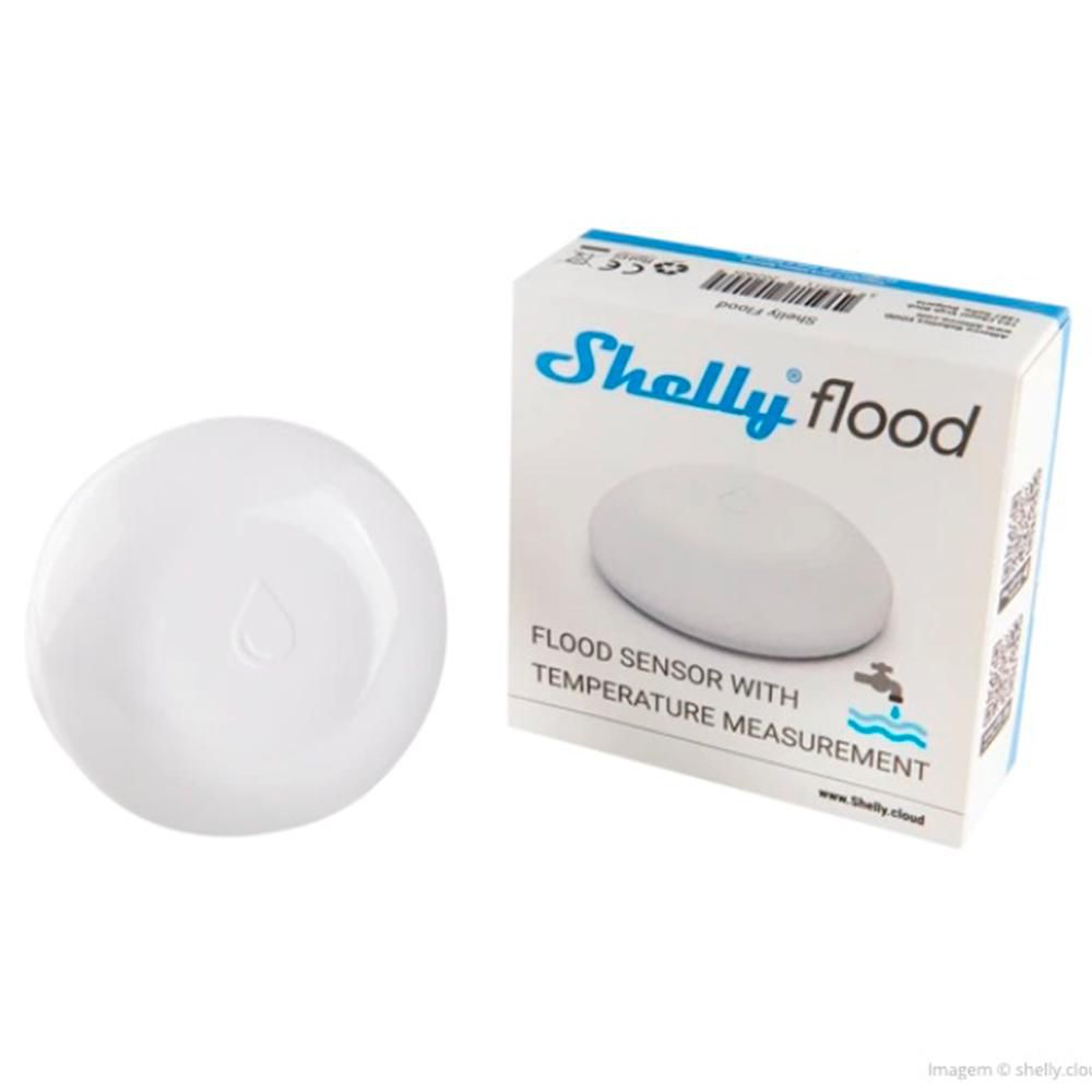 Shelly Sensor Inteligente de Inundação e Temperatura por Wi-Fi Sem Fio ...