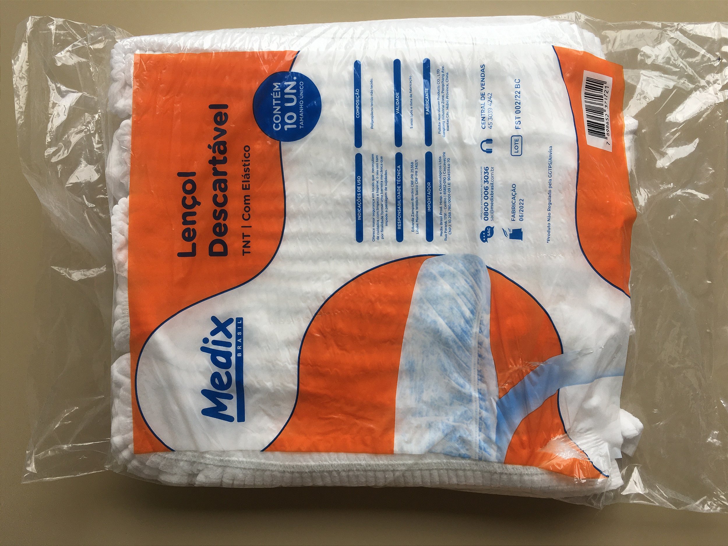 LENCOL DESCARTAVEL 90CMX2M PCT C/10UN MEDIX - Apréssia Embalagens e ...