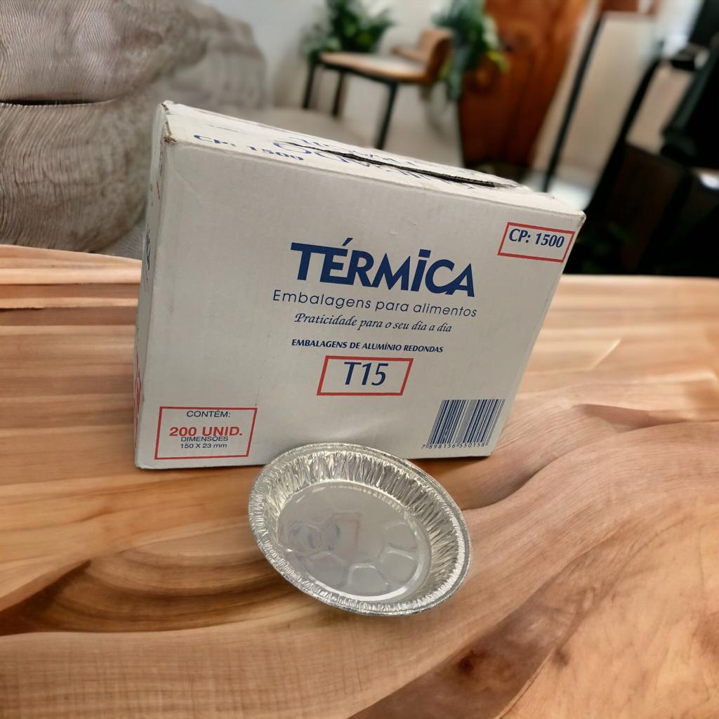 Forma de Alumínio Descartável Pizza T15 15cm 220ml Caixa com200 unidad - Apréssia Embalagens e ...