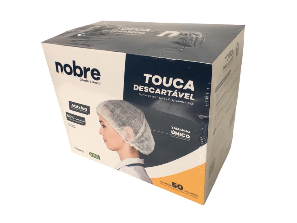 Touca Descartável Tamanho Único Caixa Com 50 Toucas Nobre - Apréssia ...