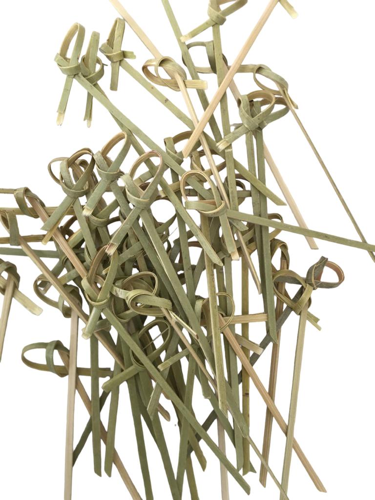 Espeto Bambu Knotted Sticks 9cm Pacote Com 50 Sticks Natural - Apréssia ...