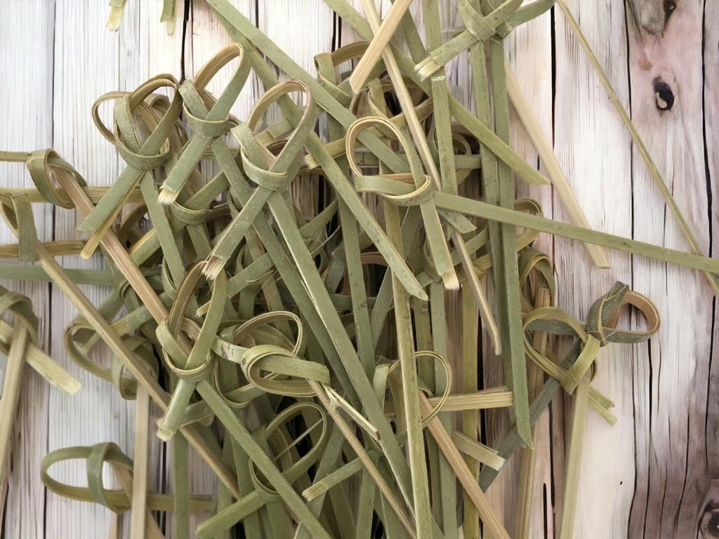 Espeto Bambu Knotted Sticks 9cm Pacote Com 50 Sticks Natural - Apréssia ...