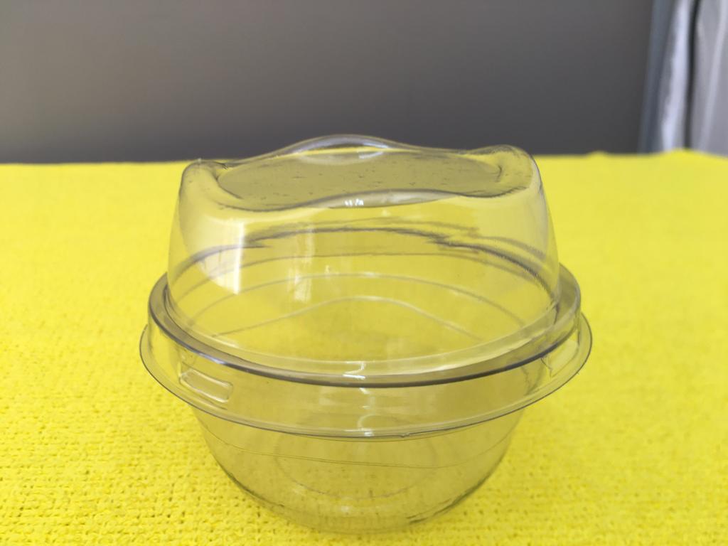 Pote Mousse Alta 70ml Cristal Pet Caixa Com 500 Conjuntos Galvanoteck ...