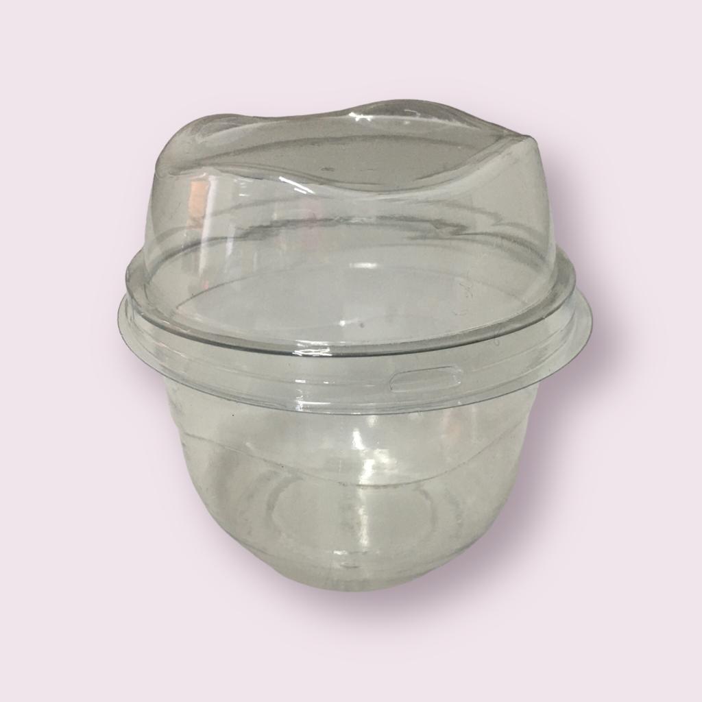 Pote Mousse Alta 110ml G670 Cristal Pet Caixa Com 500 Conjuntos Galvan ...