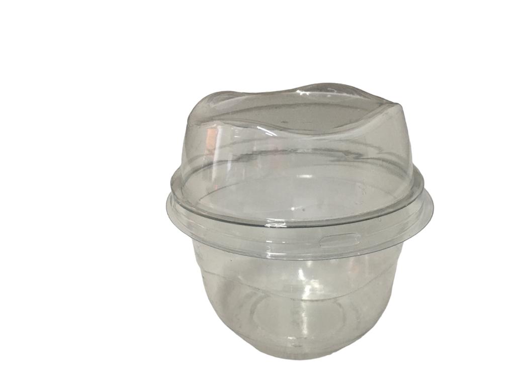 Pote Mousse Alta 110ml G670 Cristal Pet Caixa Com 500 Conjuntos Galvan ...