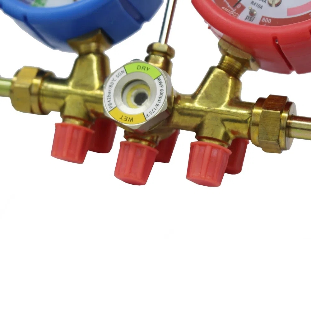 Manifold R410A/R407C/R22/R134A Jogo Com 3 Mangueiras 150cm VULKAN ... Manifold R410A/R407C/R22/R134A Jogo Com 3 Mangueiras 150cm VULKAN ...