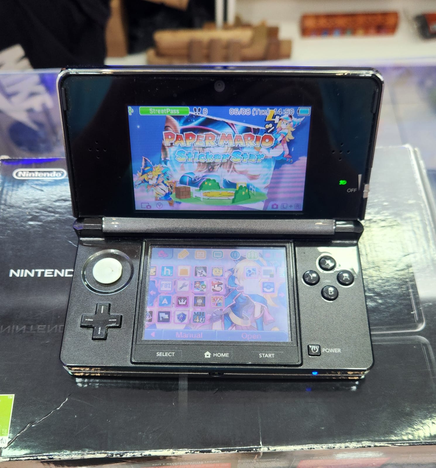 Compre Nintendo 3DS Cosmo Black Seminovo Excelente Estado Comprar Games Loja de games no ABC SBC Compra venda e troca de jogos e consoles