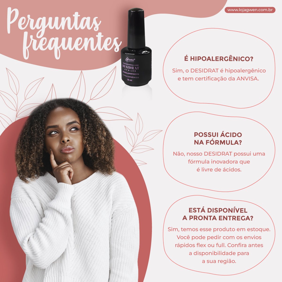 Desidrat Gwen - Kit com 10 Unidades - Gwen