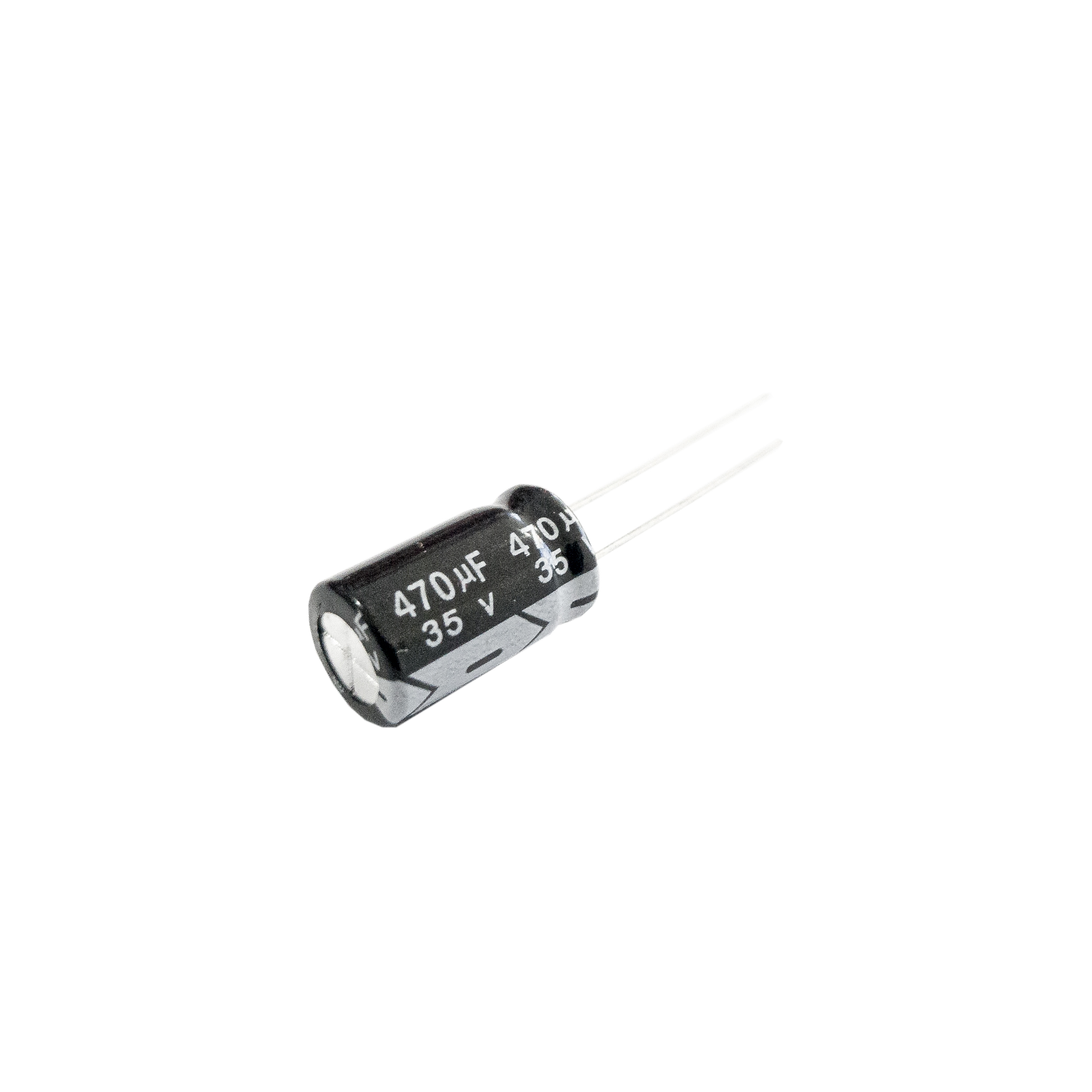 Capacitor Elco 470UFX35V - Tetracomp Componentes Eletrônicos Ltda.